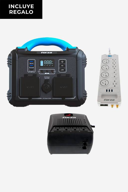 Central Eléctrica Portátil Forza FPP-T300 + Gratis Regulador Forza FVR ...