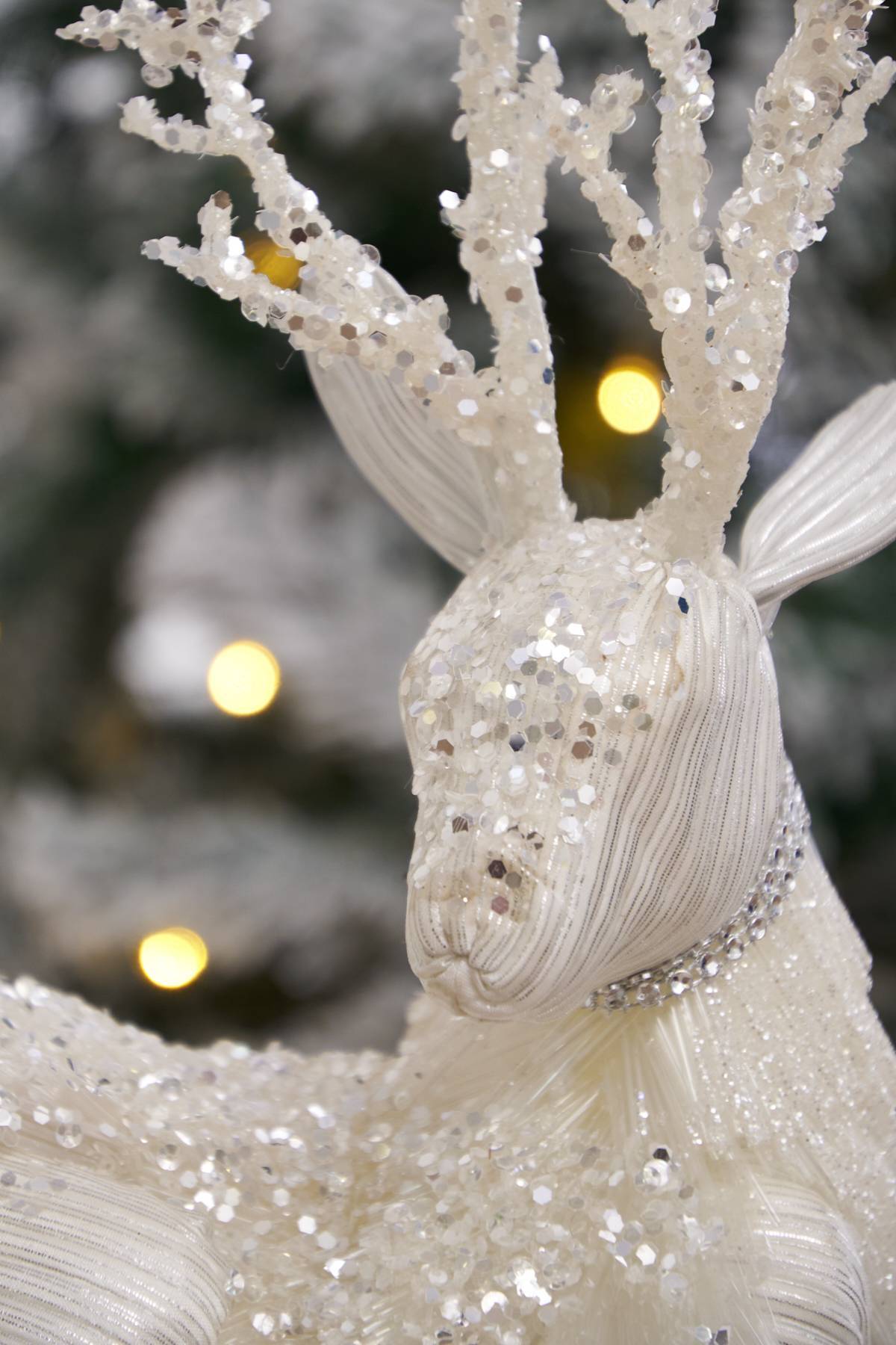 Reno Blanco Sentado Deconova Christmas | De Prati Tienda Online