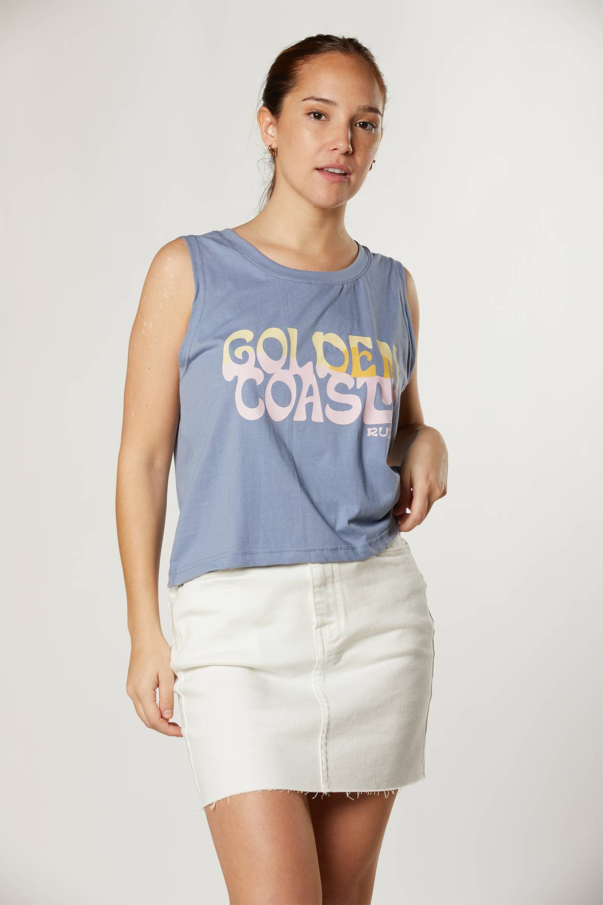 Camiseta Muscle Tee Estampada Rusty | Deprati Tienda Online