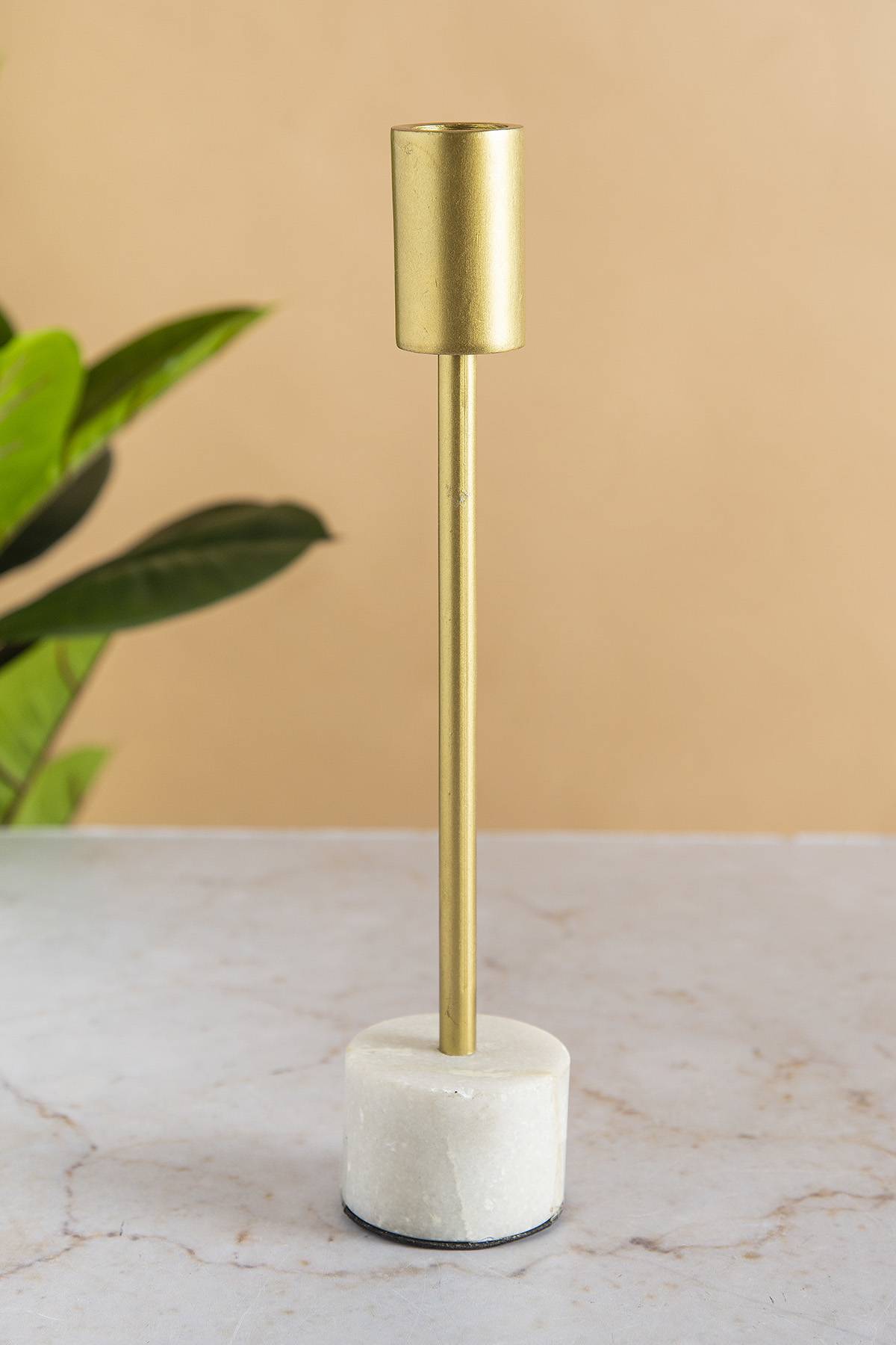 Candelabro Dorado Atmosphere 27cm | Deprati Tienda Online