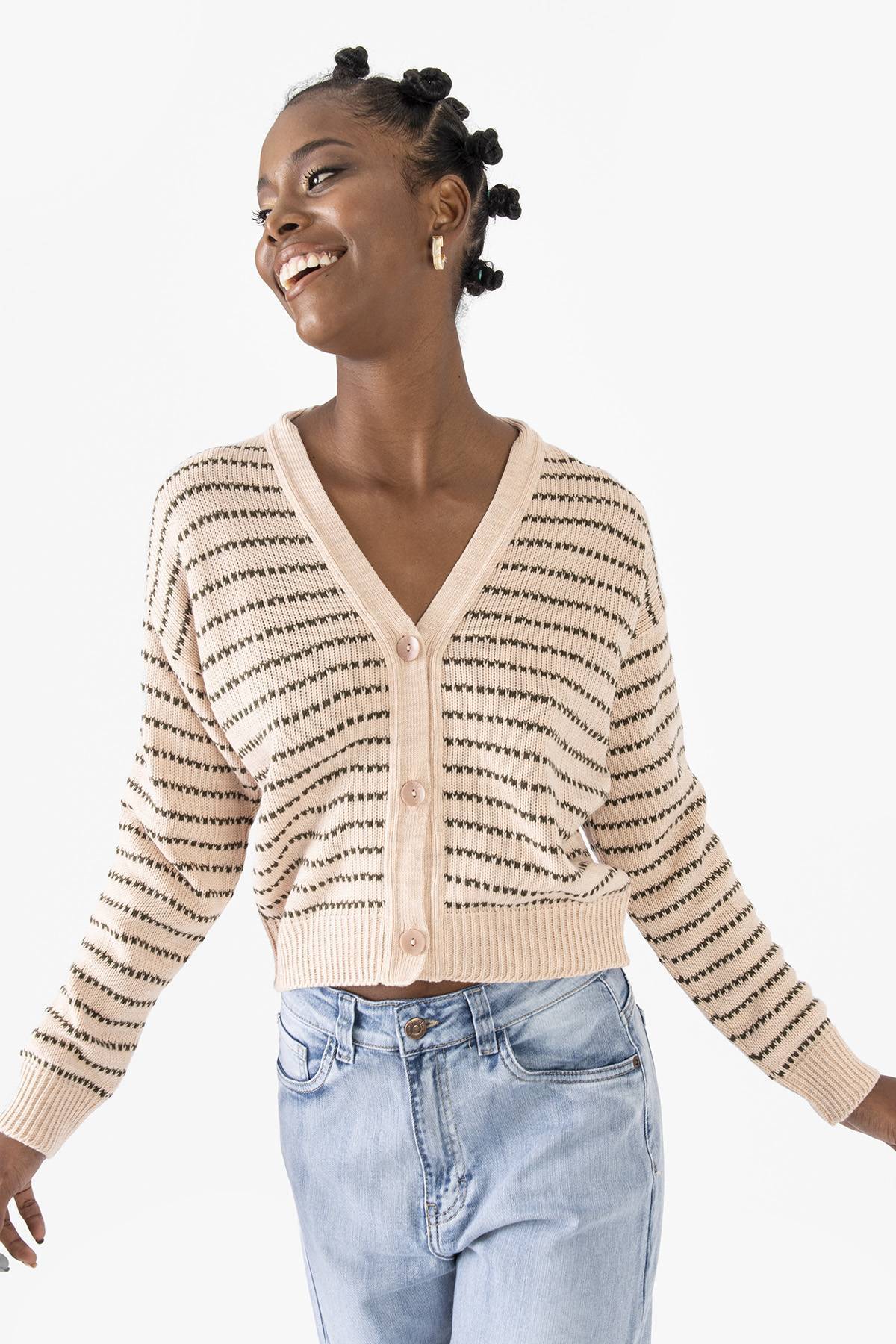 Cárdigan a Rayas H&O | De Prati Tienda Online