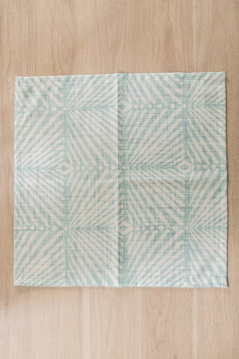 Set de Servilletas Cuadradas Verde Agua Bella Tavola x2 | De Prati Tienda Online