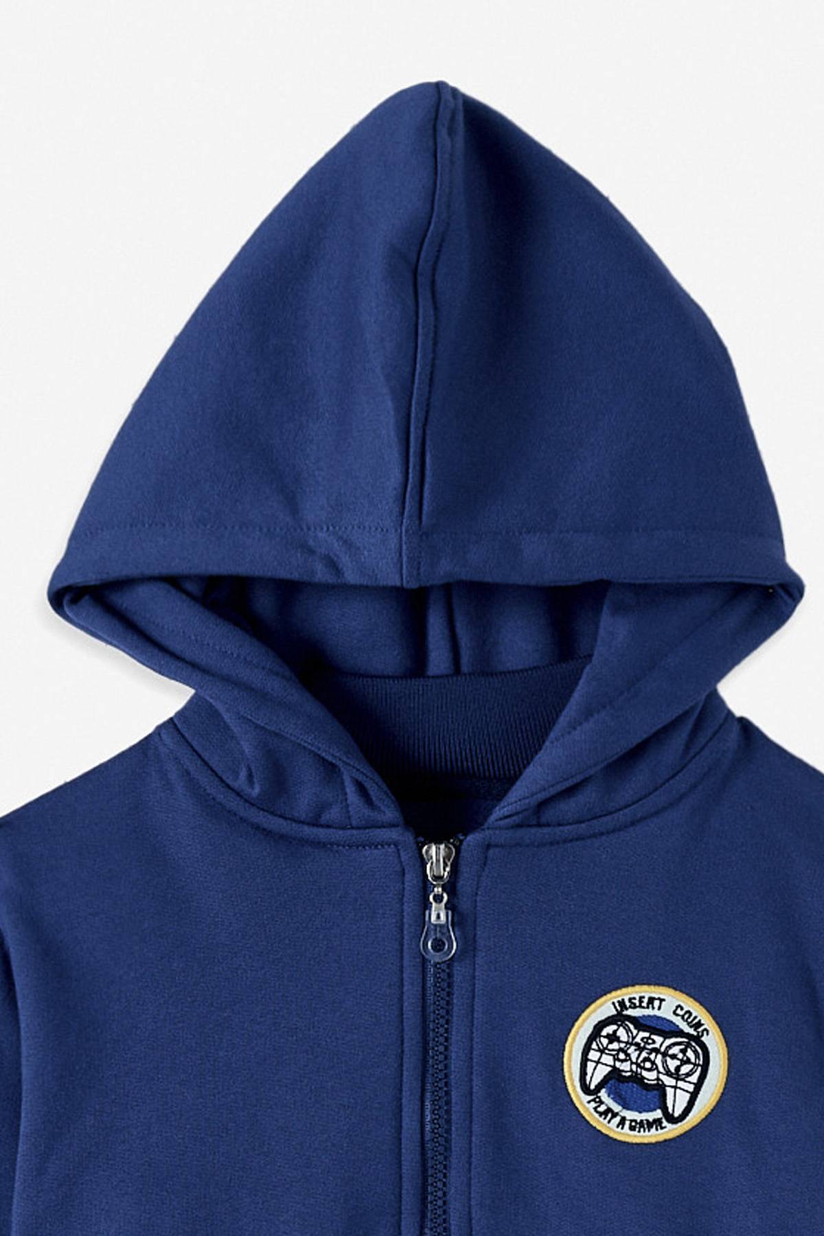 Chompa Fleece Perchado con Capucha Little Kiddo | De Prati Tienda Online