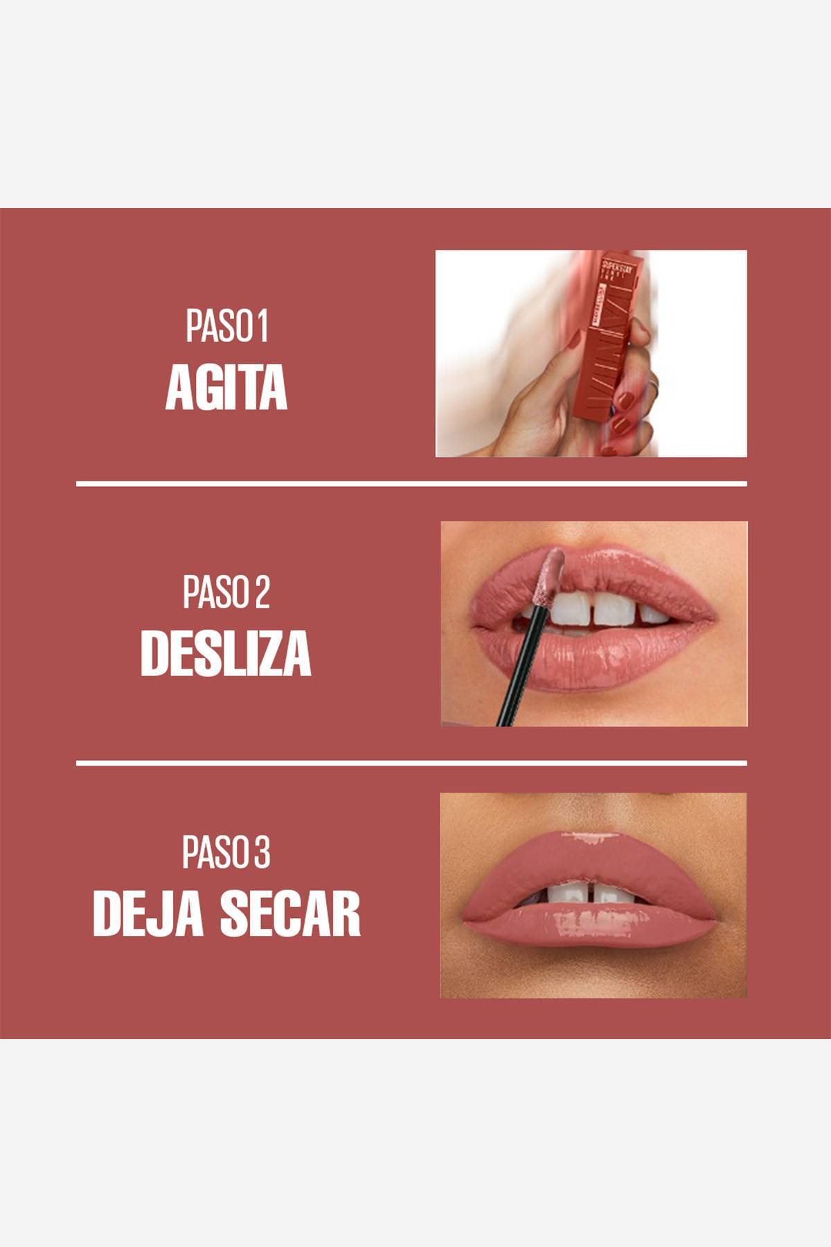 Labial Líquido Super Stay Vinyl Ink Maybelline Peppy | Deprati Tienda ...