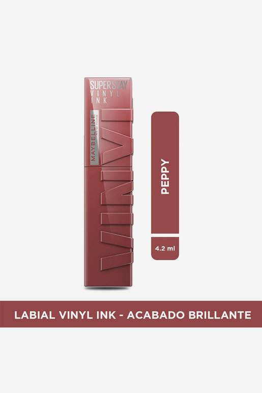Labial Líquido Super Stay Vinyl Ink Maybelline Peppy | Deprati Tienda ...