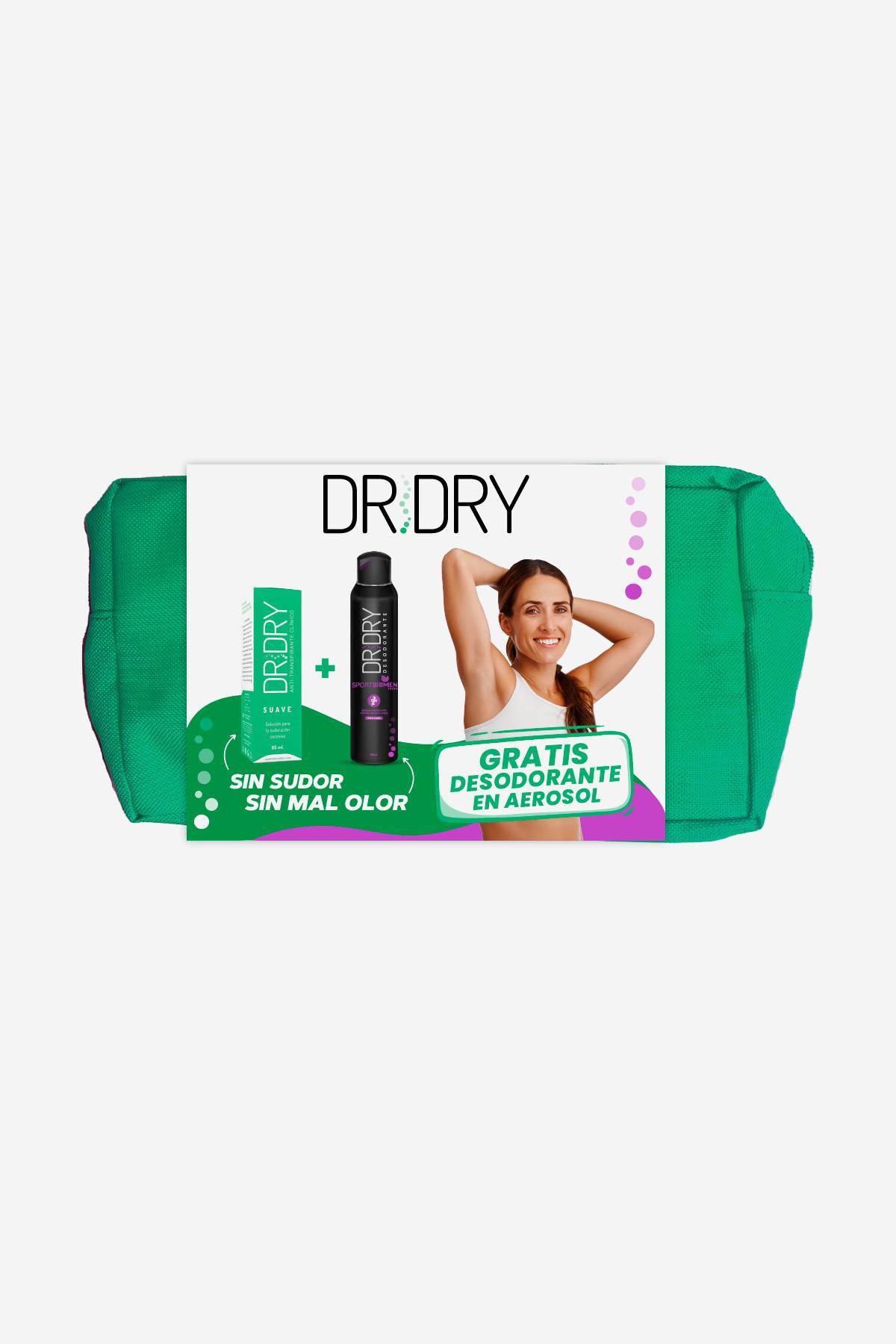 Antitranspirante Suave + Gratis Desodorante Aerosol Sport Women Dr.Dry ...