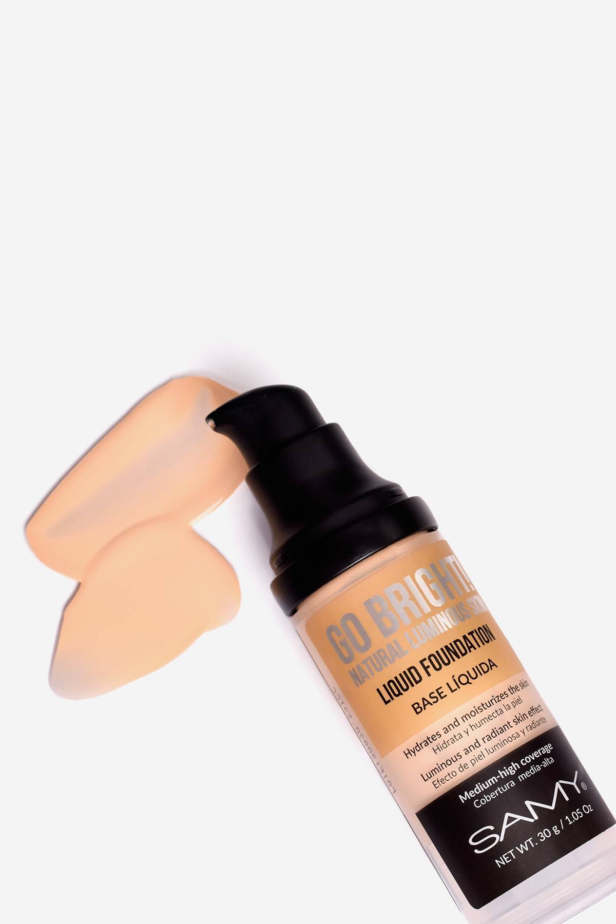 Base Líquida Go Bright Samy #3.0 Medium | Deprati Tienda Online