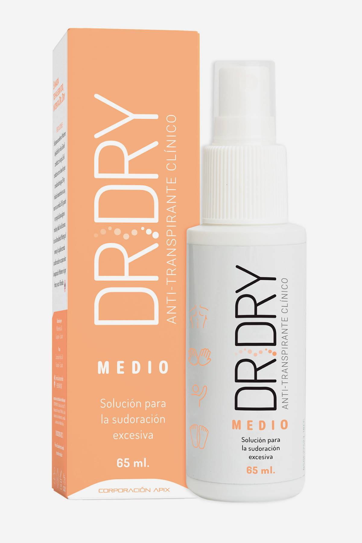 Spray Antitranspirante Clínico Medio Dr.Dry 65 ml | Deprati Tienda Online