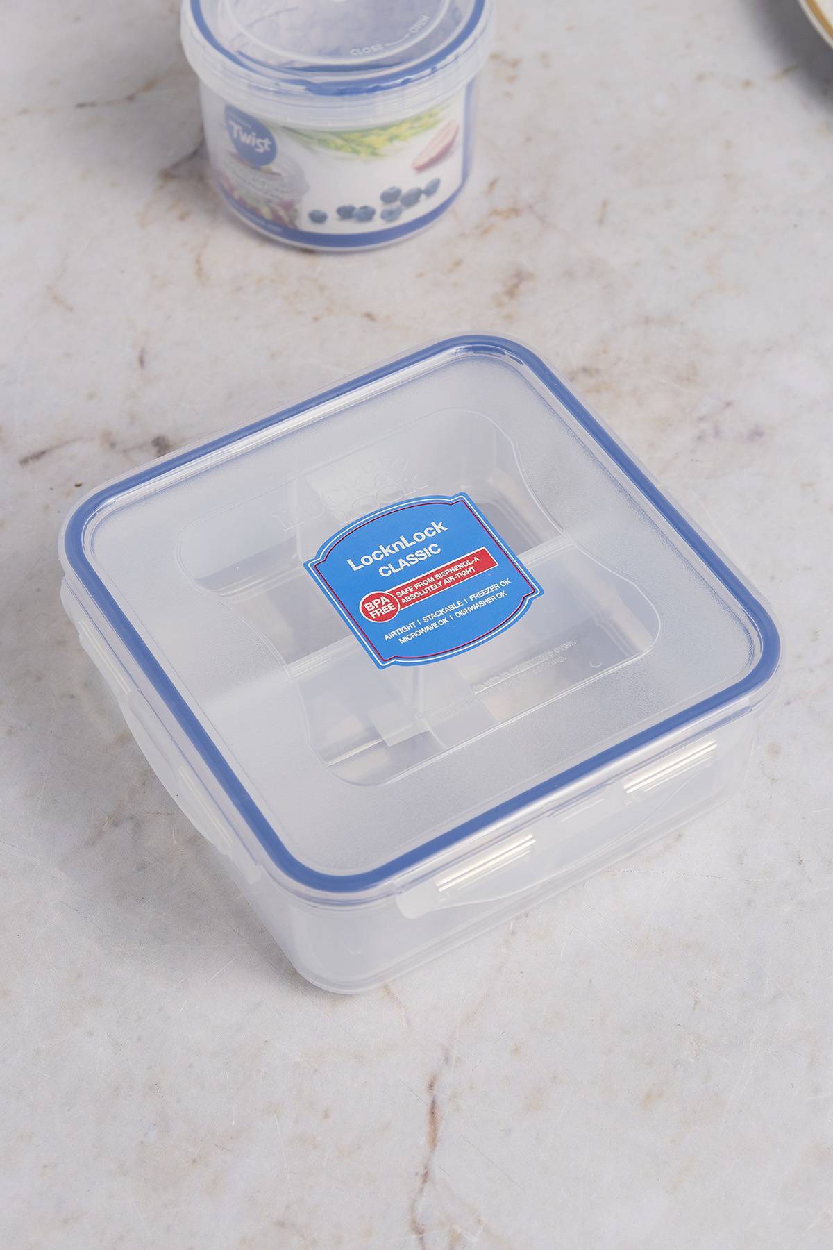 Recipiente Cuadrado de Plástico Lock and Lock 870ml | Deprati Tienda Online