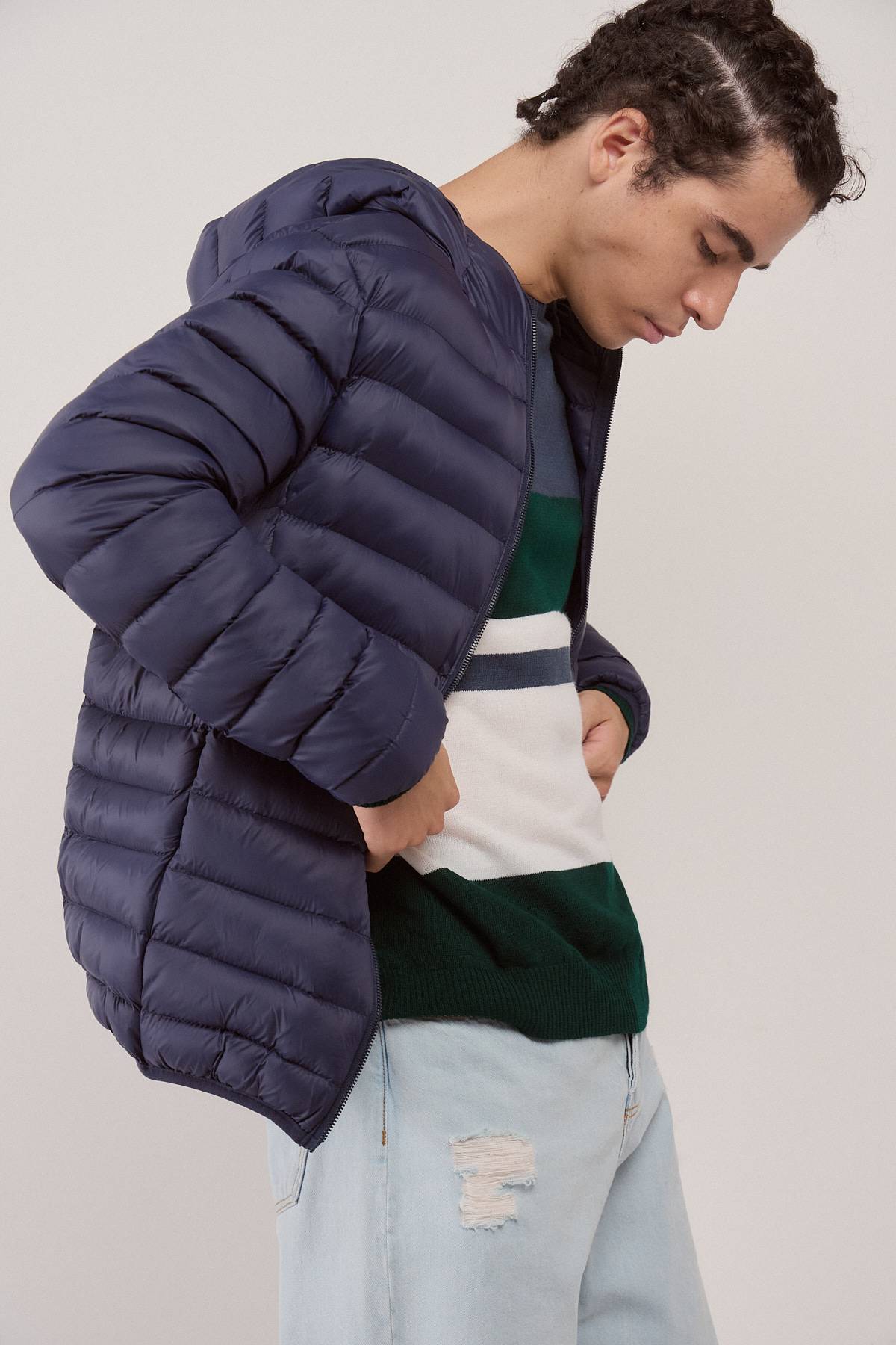 Chompa Nylon con Capucha BK3 | De Prati Tienda Online