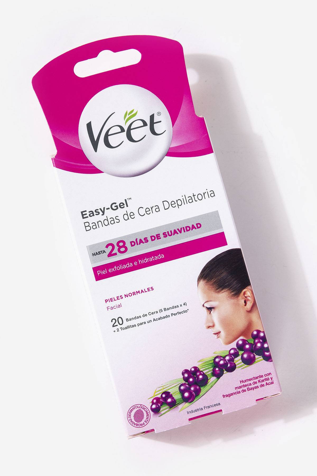 Bandas de cera fría depilatoria Facial Veet Piel Normal | Deprati ...