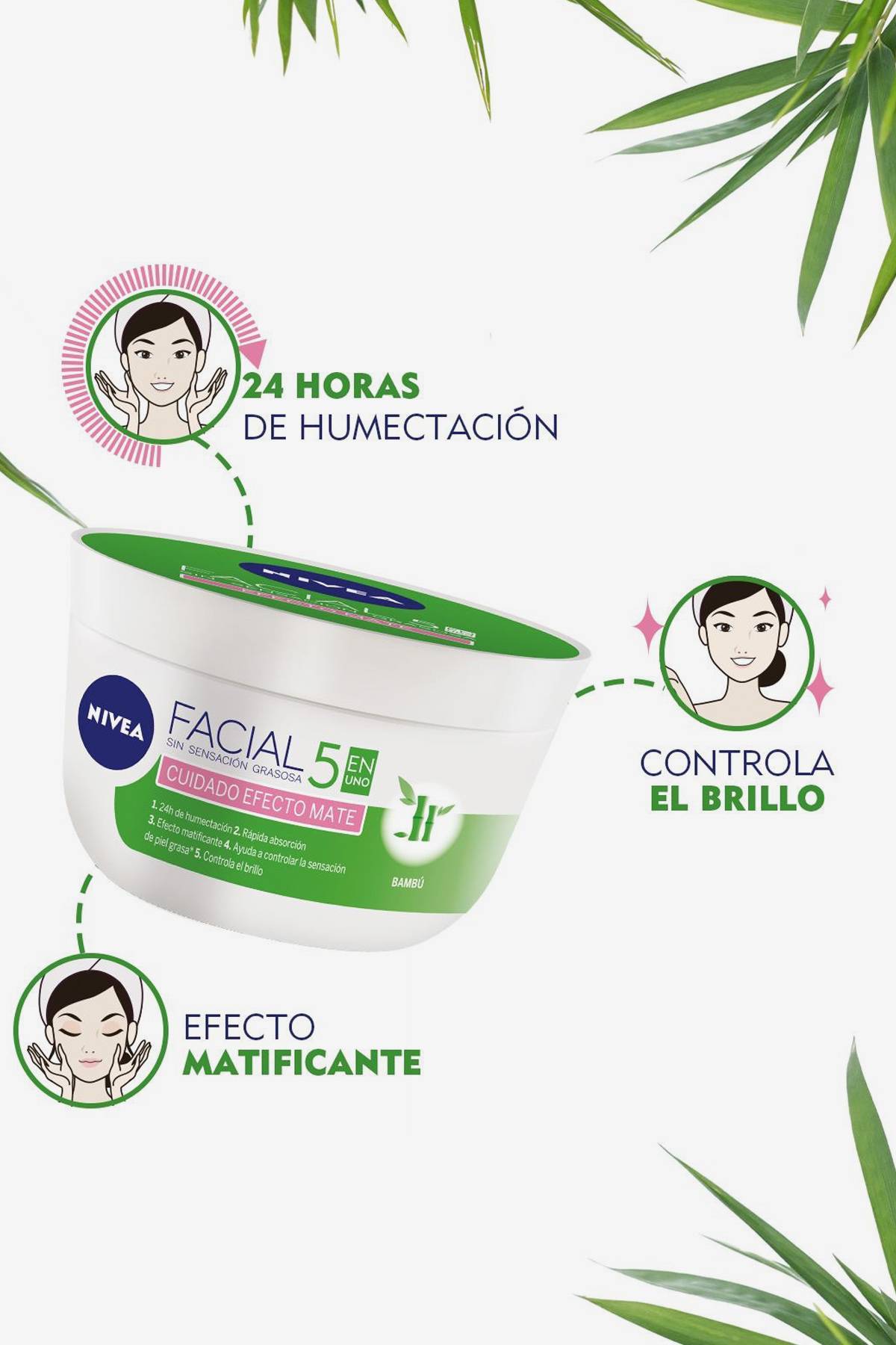 Crema facial efecto mate Nivea 100ml | Deprati Tienda Online