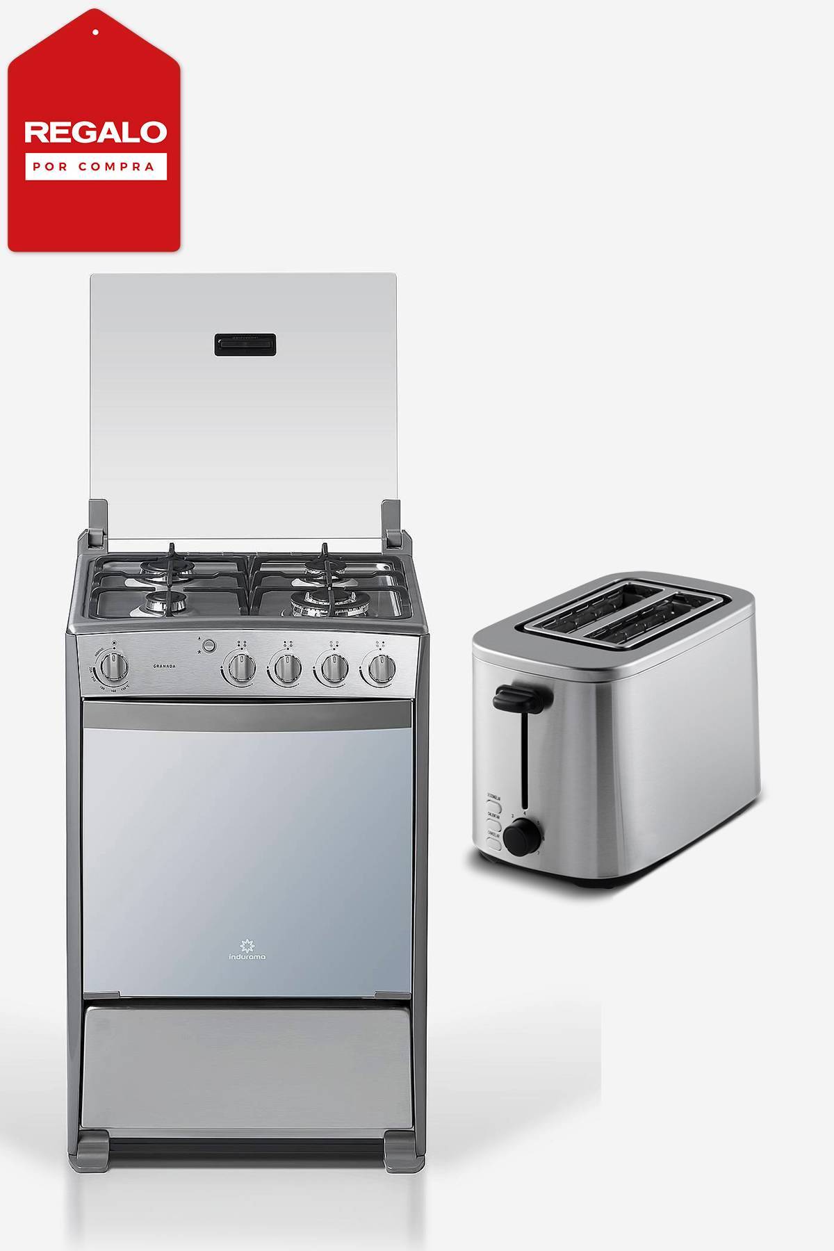 Cocina Indurama Granada Quarzo Plus + Tostador | De Prati Tienda Online