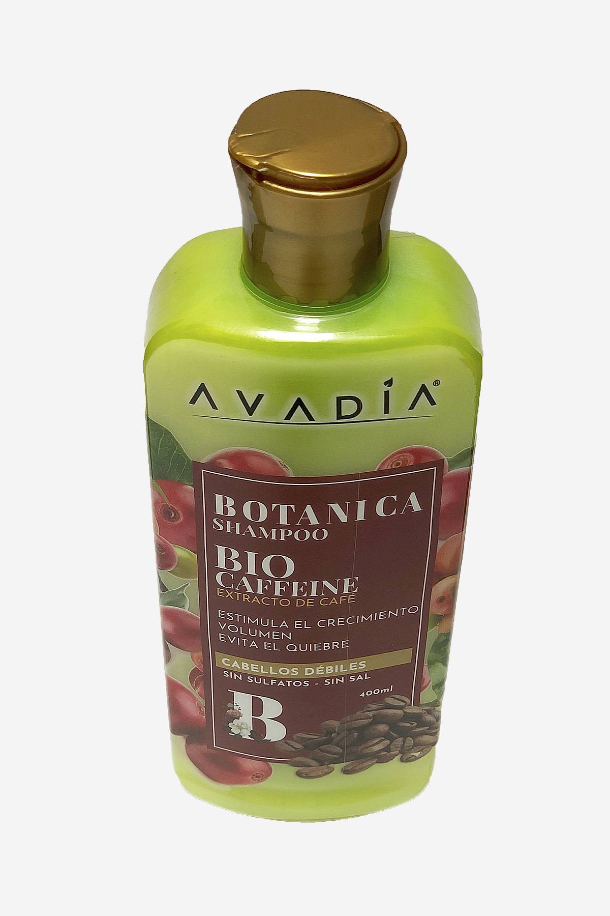 Shampoo con extracto de café Avadia 400ml | Deprati Tienda Online