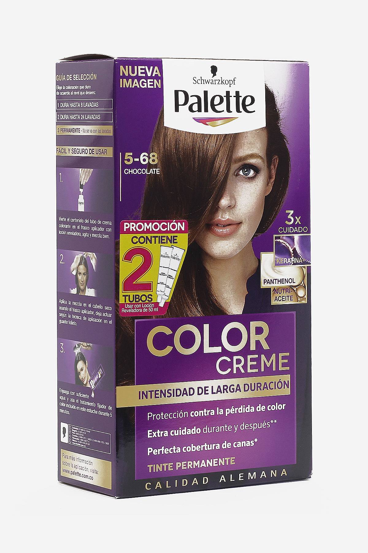 Tinte Palette Color Cream Schwarzkopf #5-68 Chocolate | Deprati Tienda ...