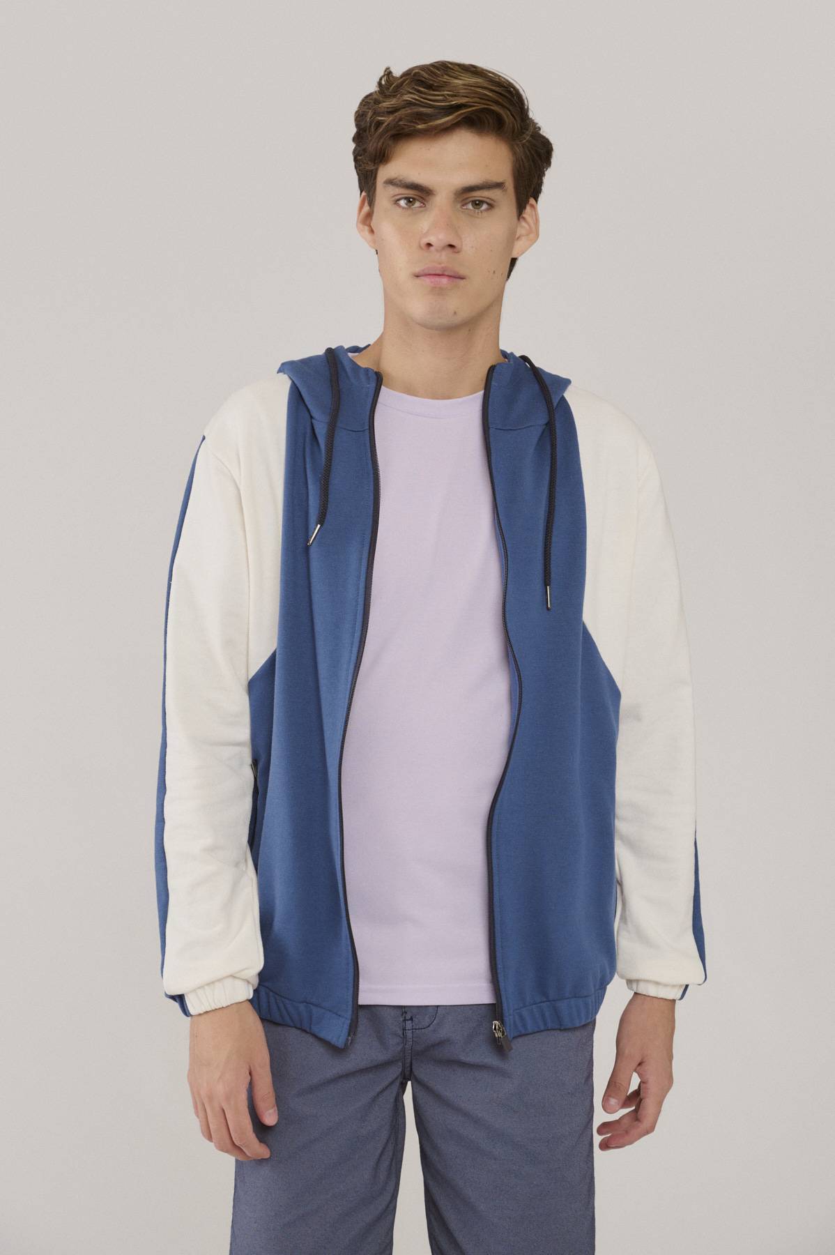 Chompa Mangas en Contraste H&O Trybu | De Prati Tienda Online