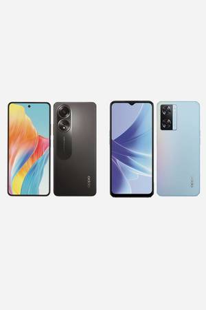 Combo Celulares OPPO A38 Negro de 128 GB + OPPO A77 Azul de 128 GB ...