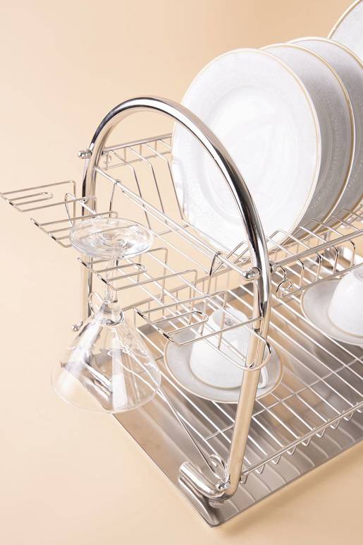 Platera recta de acero inoxidable Sakura | Deprati Tienda Online