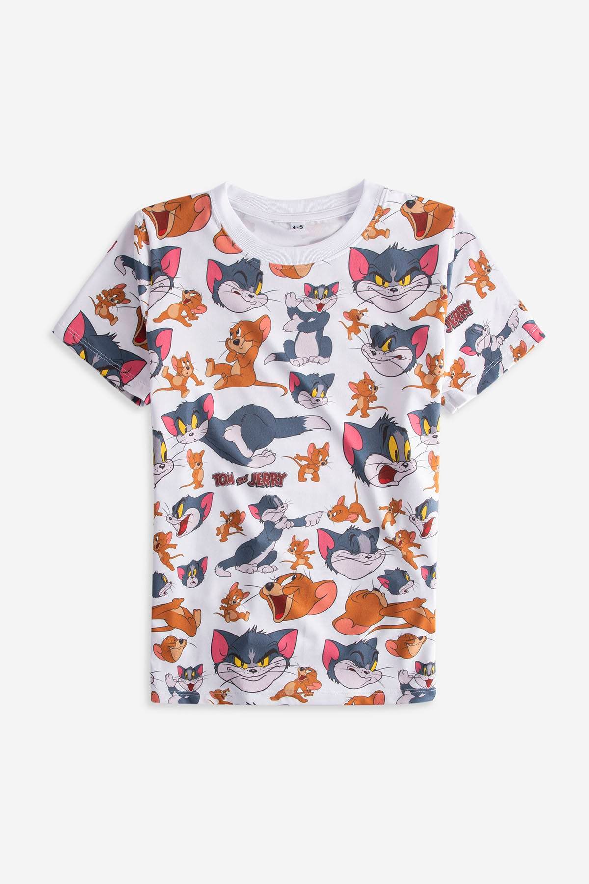 Camiseta con miniprints sublimados Tom y Jerry | De Prati Tienda Online