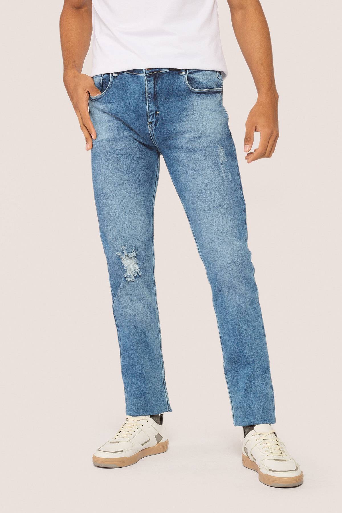 Jeans Skinny Rasgados Leves H&O | Deprati Tienda Online