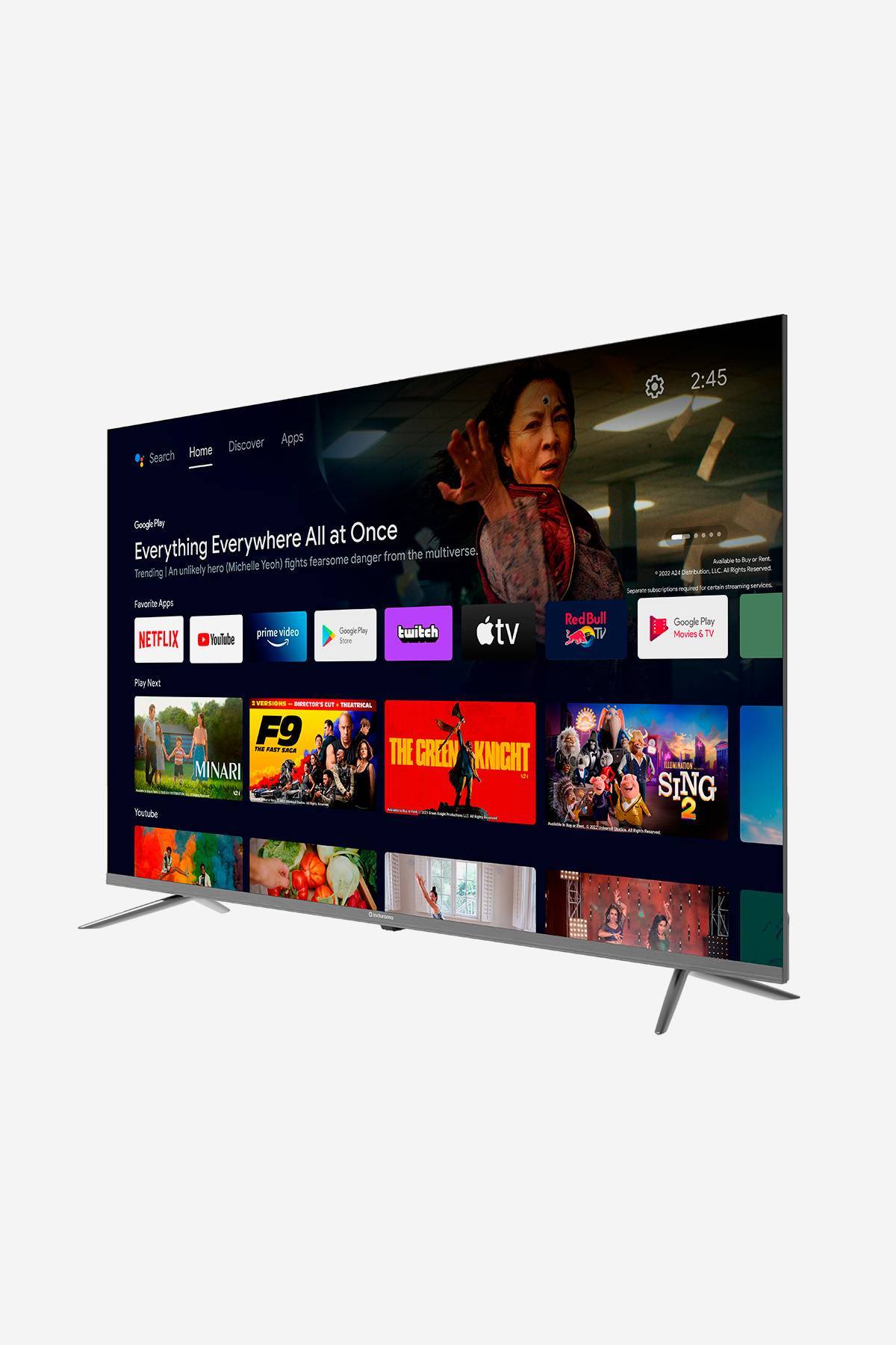 Google TV UHD 4K 58 Pulgadas Indurama 58TIKGF2GUHD | Deprati Tienda Online