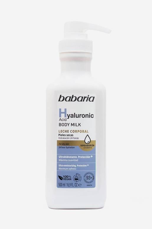 Leche Corporal con Ácido Hialuronico Babaria 500 ml | Deprati Tienda Online