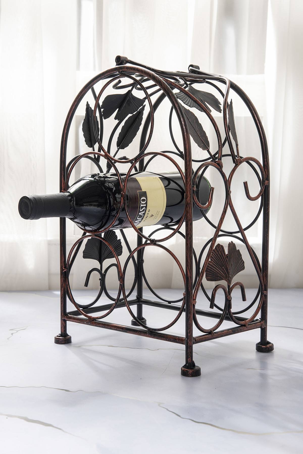 Porta Botellas de Metal 5 Espacios | Deprati Tienda Online