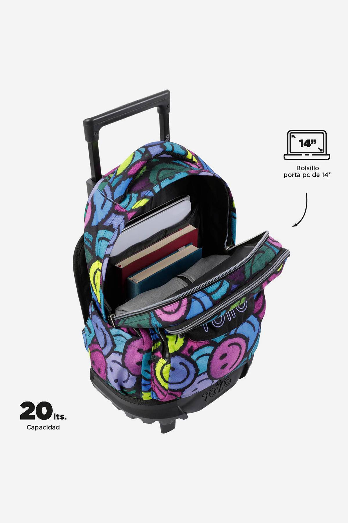 Mochila con Ruedas Totto Resma | Deprati Tienda Online