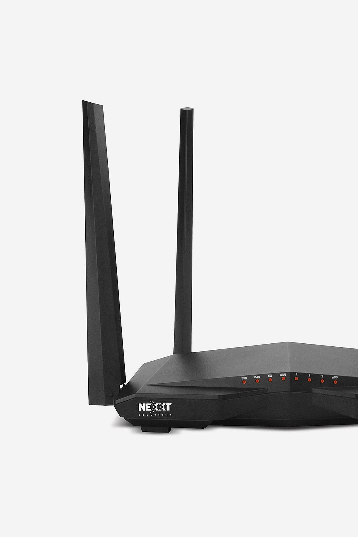 Router inalámbrico AC de doble banda Nexxt Negro | De Prati Tienda Online