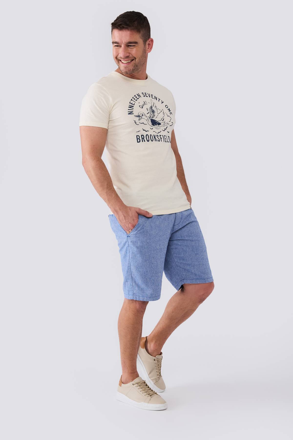 Bermuda con Textura Slim Brooksfield | De Prati Tienda Online