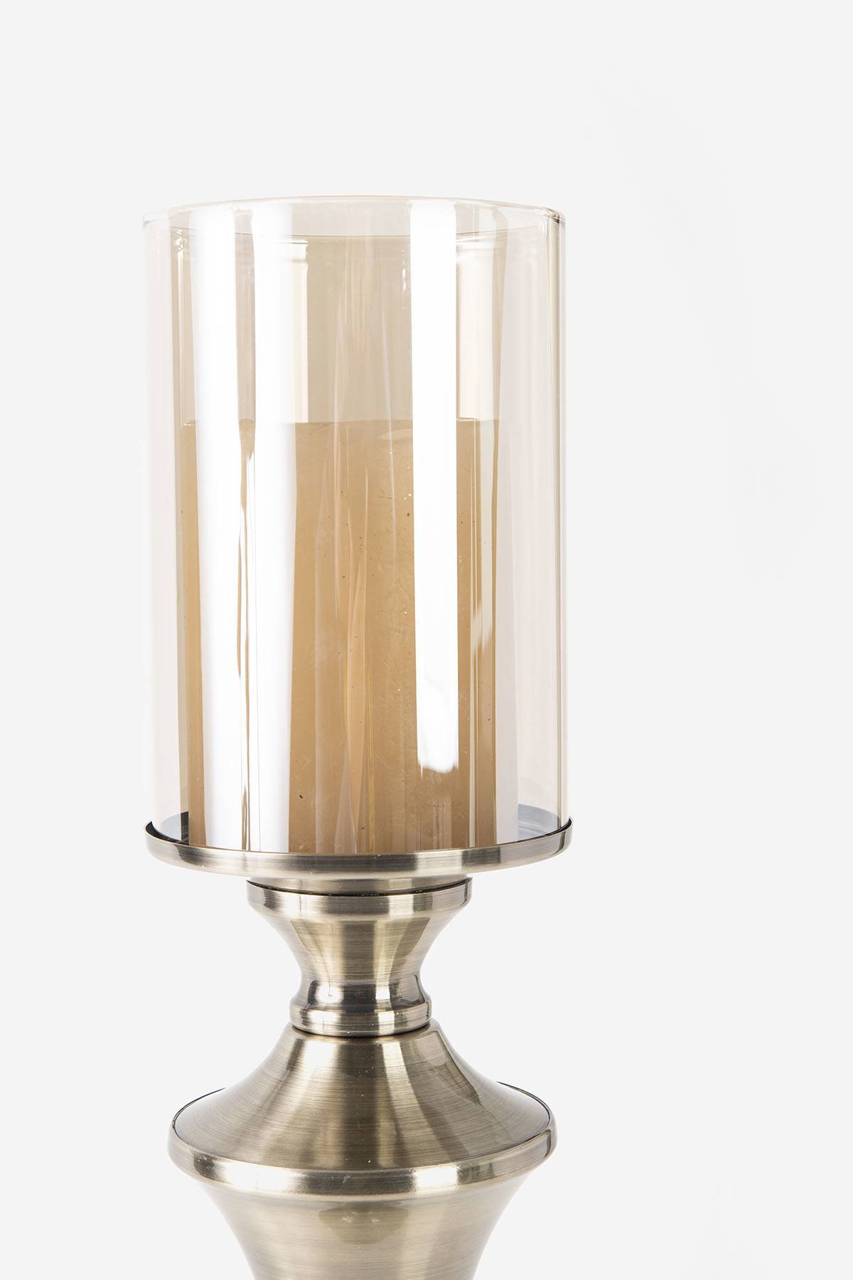 Candelabro dorado de metal | De Prati Tienda Online