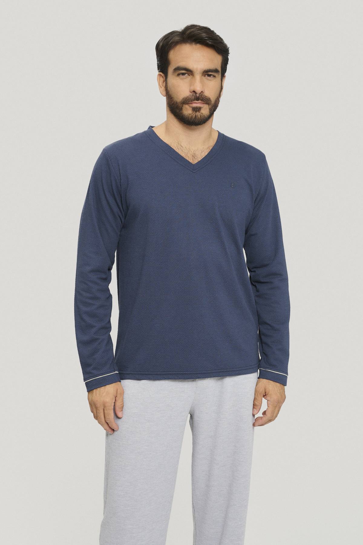 Camiseta de Pijama con Textura Stefano | De Prati Tienda Online