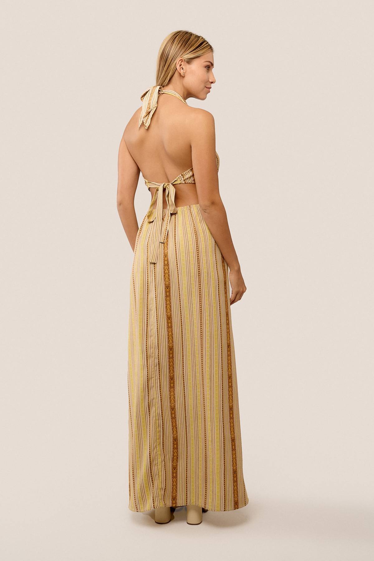 Vestido Halter Cut Out H&O | De Prati Tienda Online