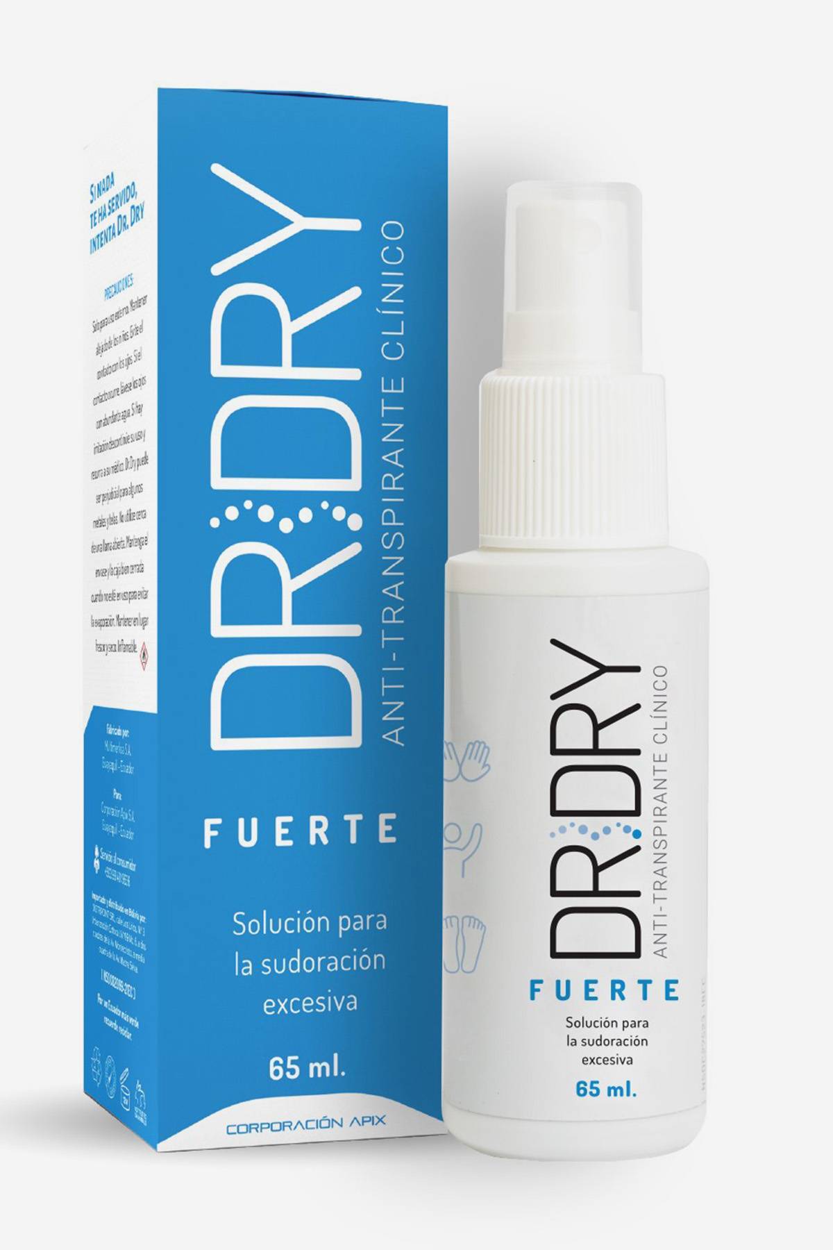 Spray Antitranspirante Clínico Fuerte Dr. Dry | Deprati Tienda Online