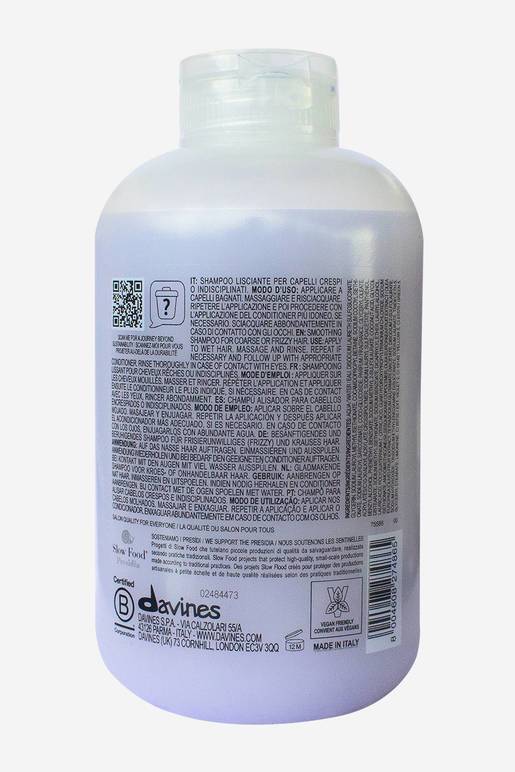 Shampoo Love Smoothing Davines 250 ml | Deprati Tienda Online