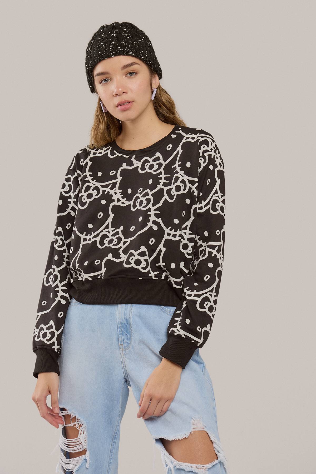 Sudadera con Prints Hello Kitty | De Prati Tienda Online