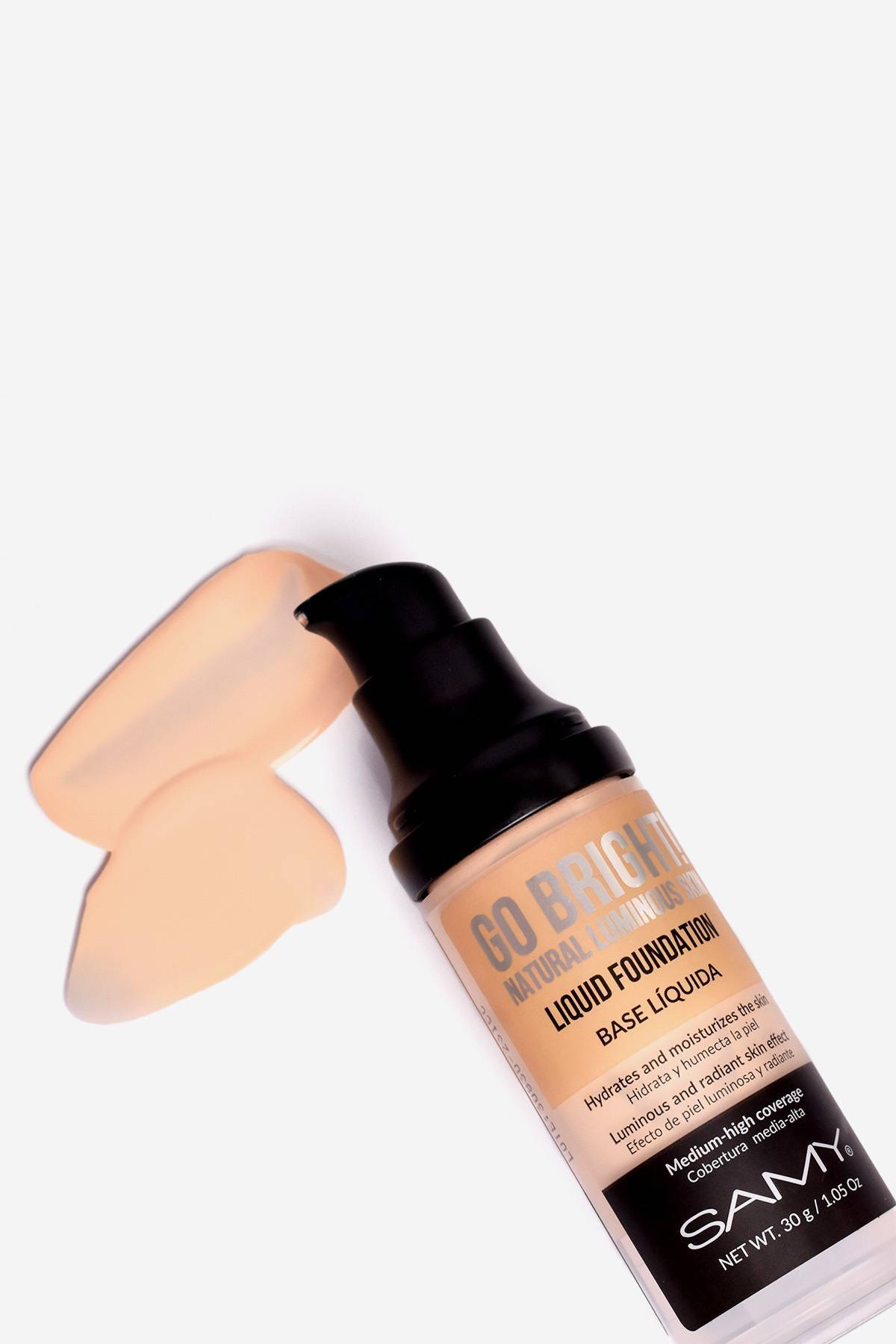 Base Líquida Go Bright Samy #1.0 Light | De Prati Tienda Online
