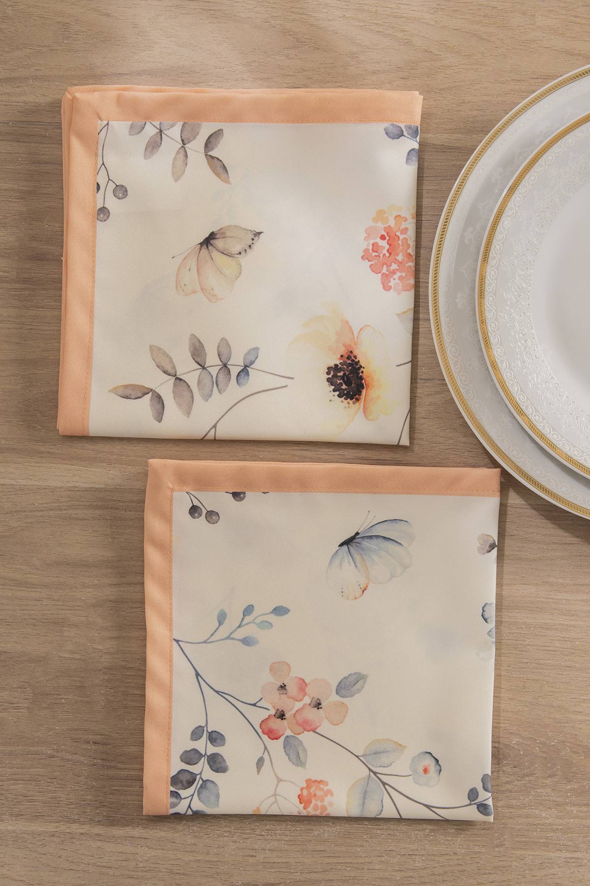 Set de Servilletas Cuadradas de Mariposas Bella Tavola | De Prati Tienda Online