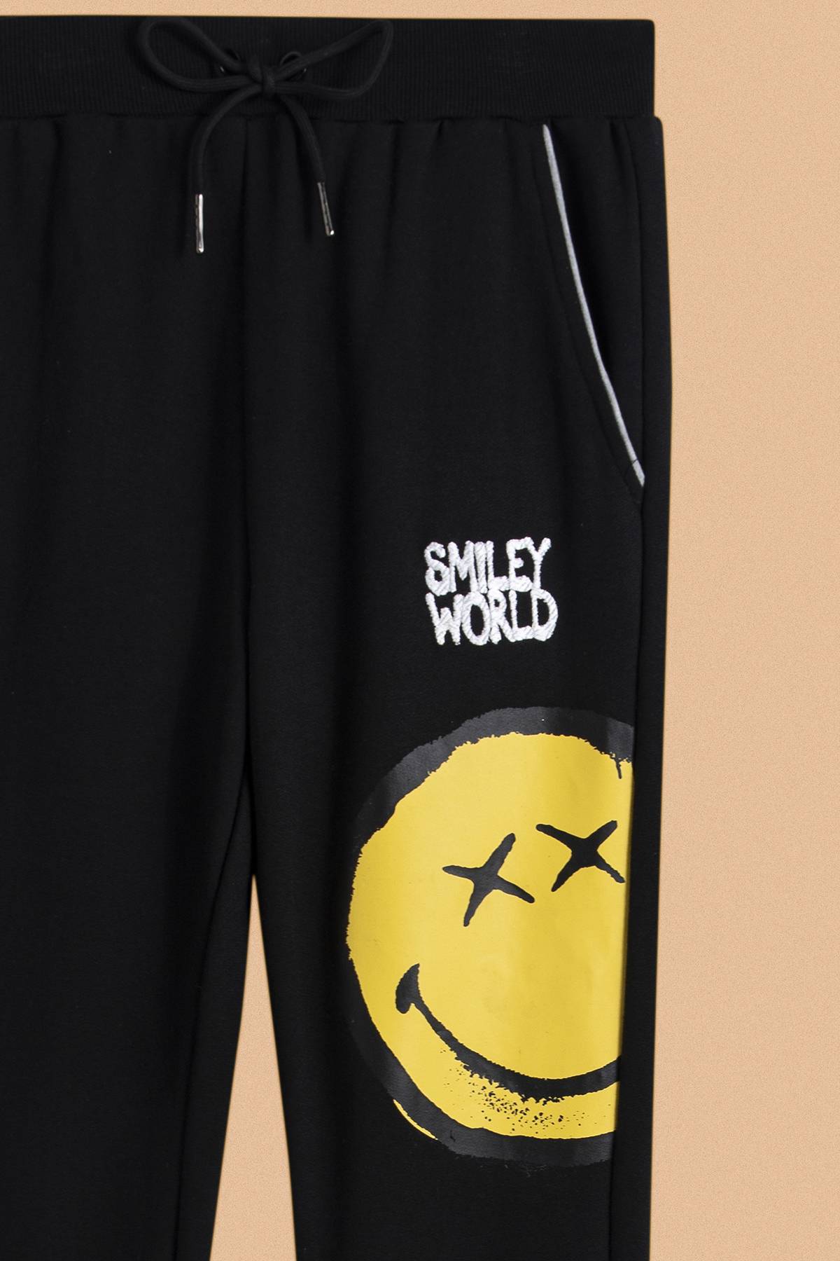 Joggers Estampado con Elástico Smiley | De Prati Tienda Online