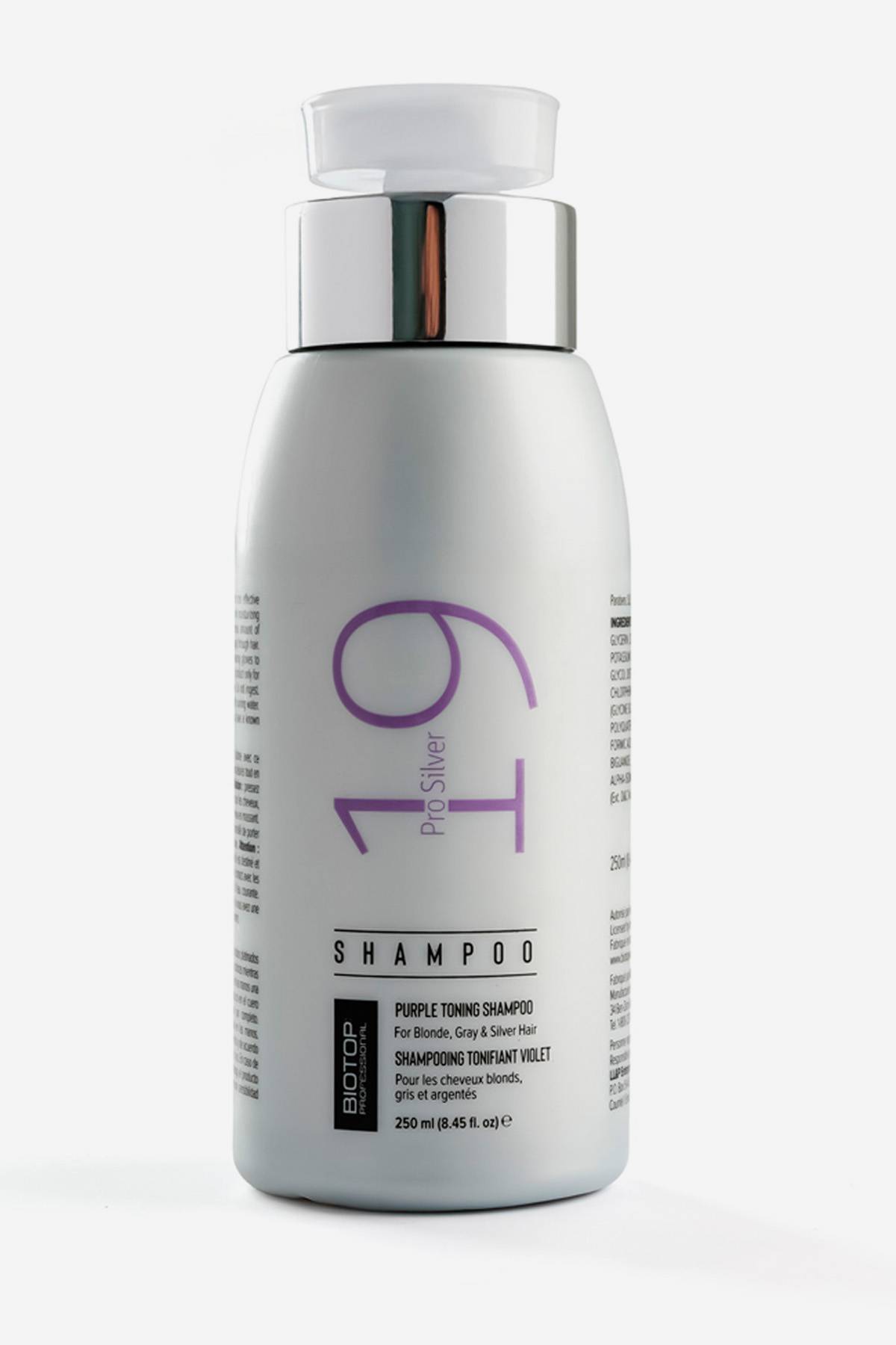 Shampoo Pro Silver 19 Biotop 250ml | Deprati Tienda Online