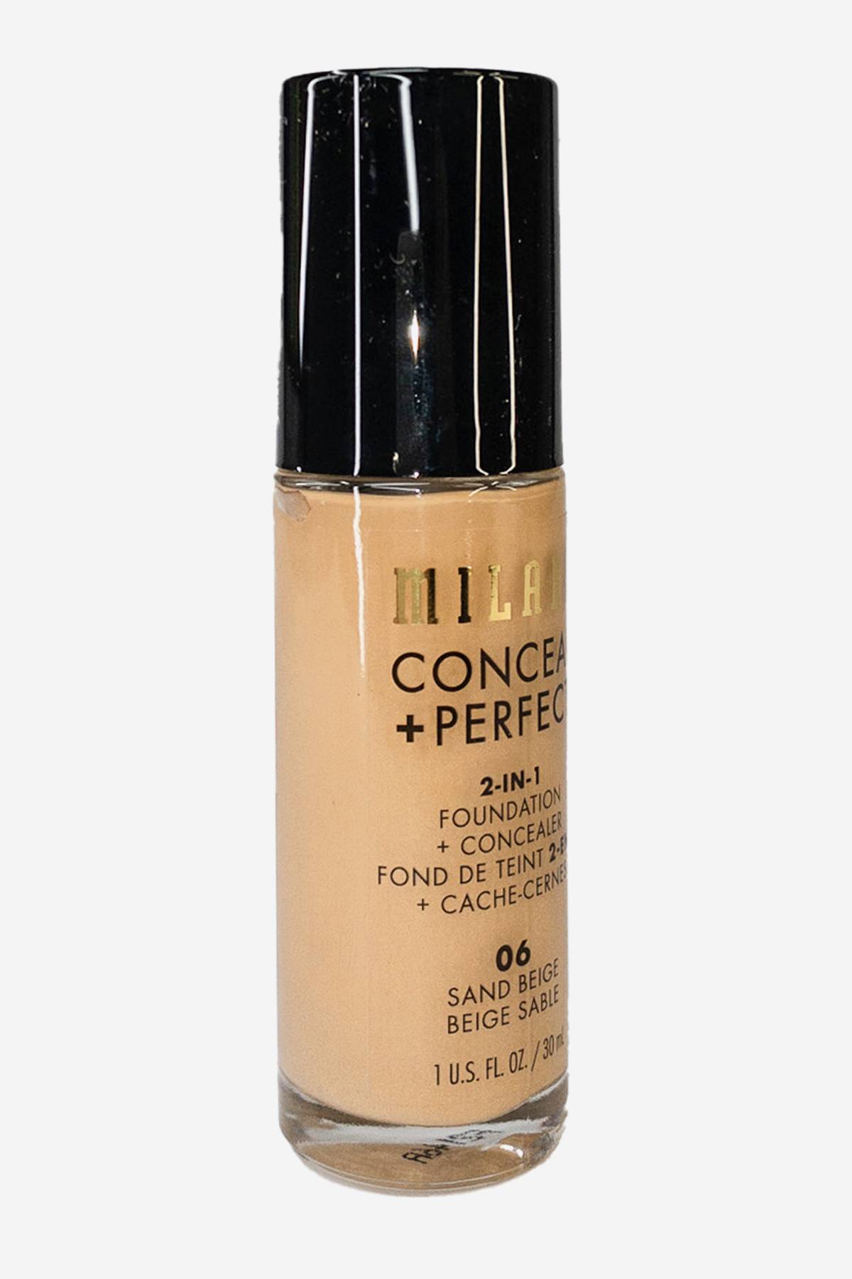 Base Líquida Conceal + Perfect Milani Sand Beige 06 | Deprati Tienda Online