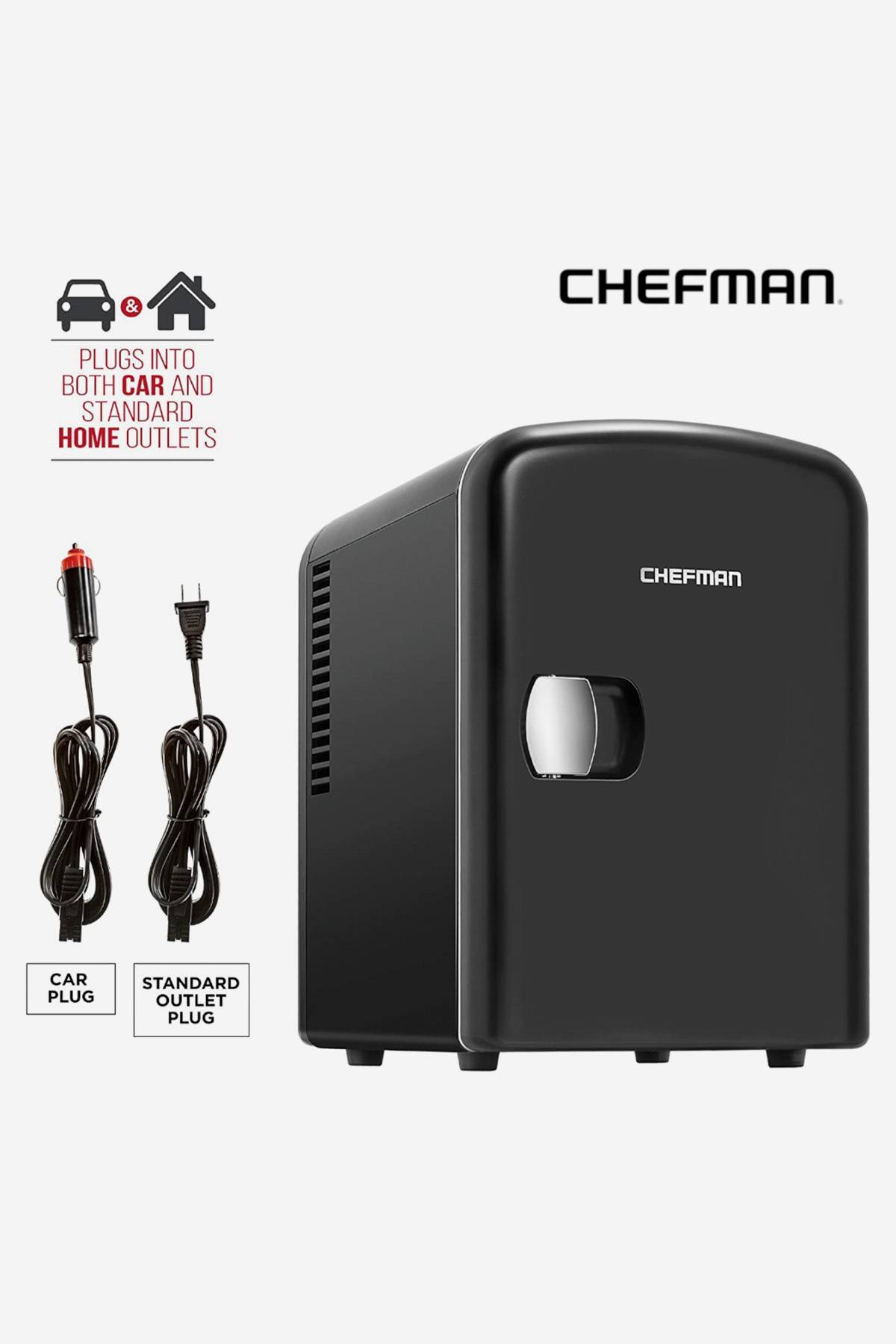 Mini Refrigeradora Chefman Negra 4 litros | Deprati Tienda Online