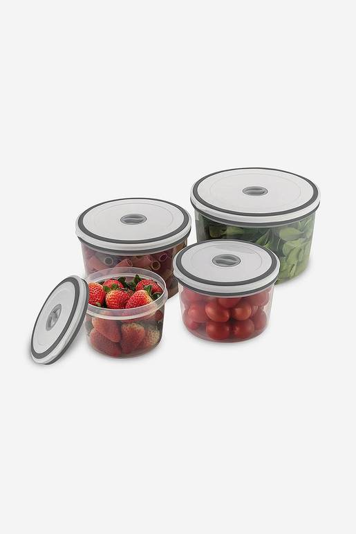 Set de Recipientes Redondos de Plástico Electrolux | Deprati Tienda Online