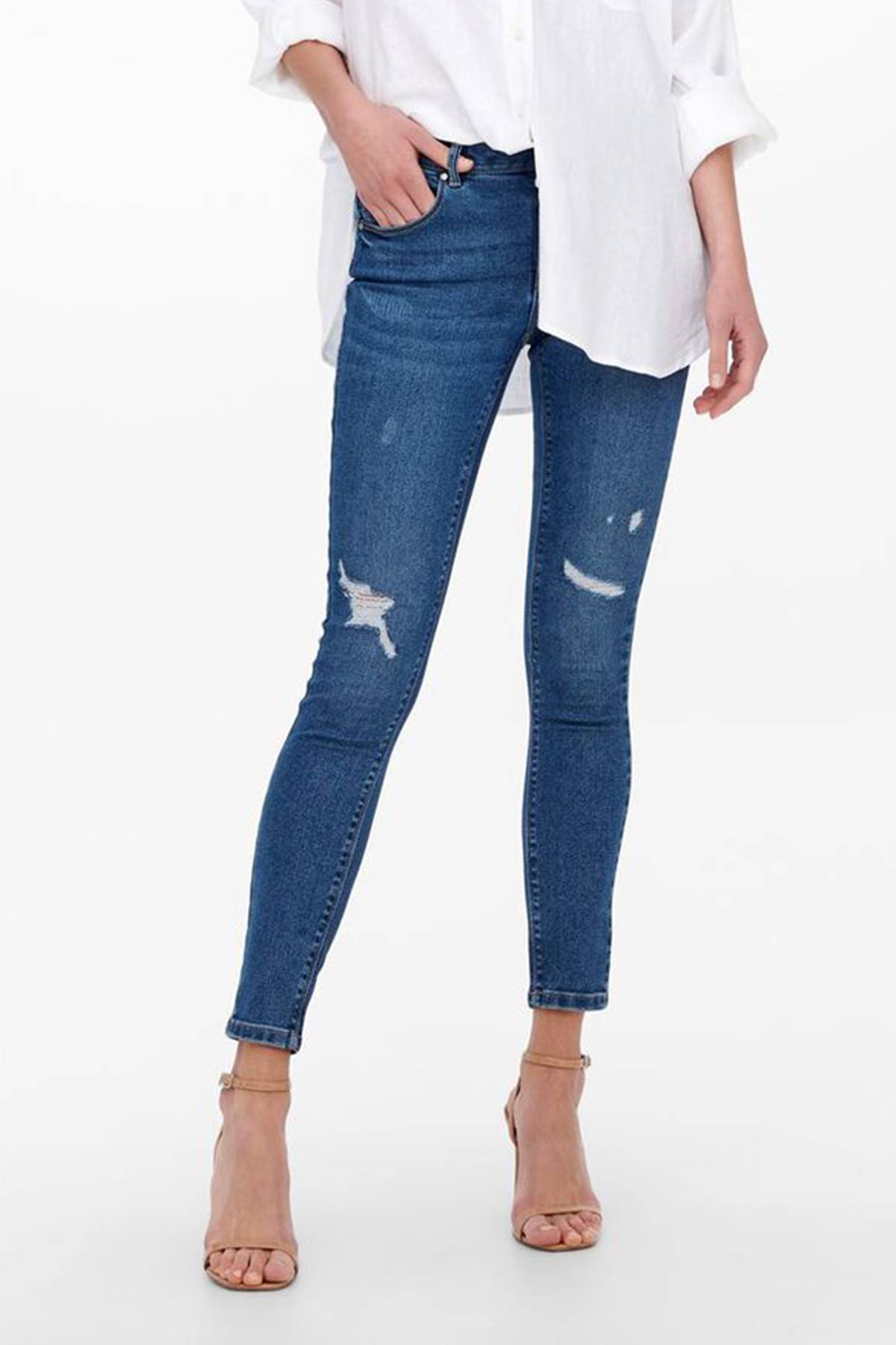 Jeans Skinny con Rasgados Only | De Prati Tienda Online