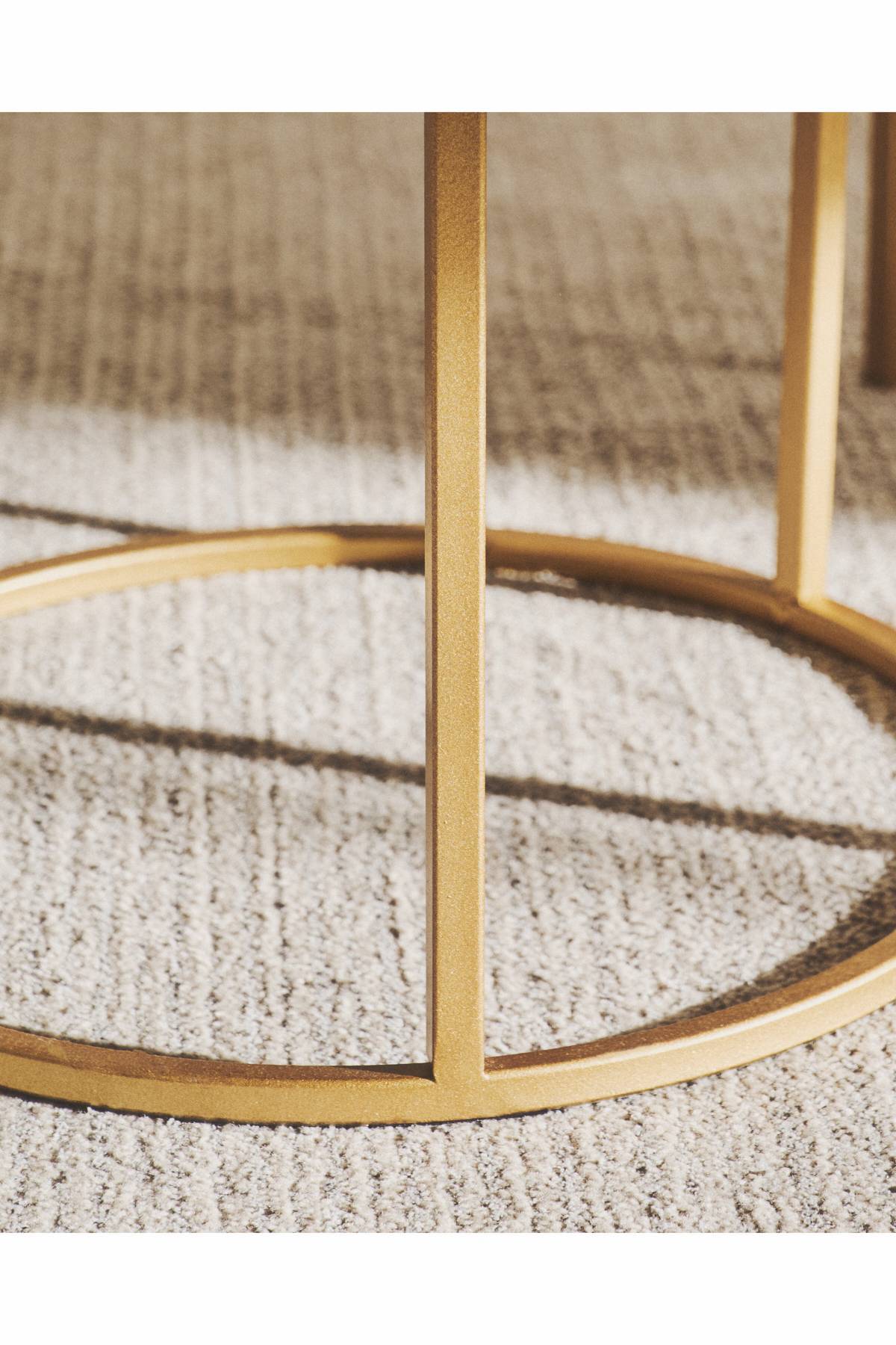 Set de Mesas Doradas Tahua X2 | Deprati Tienda Online