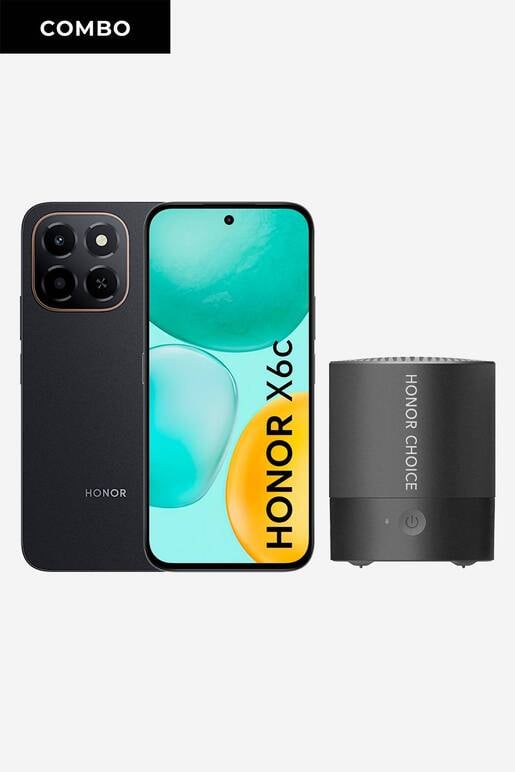 Combo Celular Honor X6C Negro 256 GB + Parlante Choice Mini Asus | Deprati Tienda Online