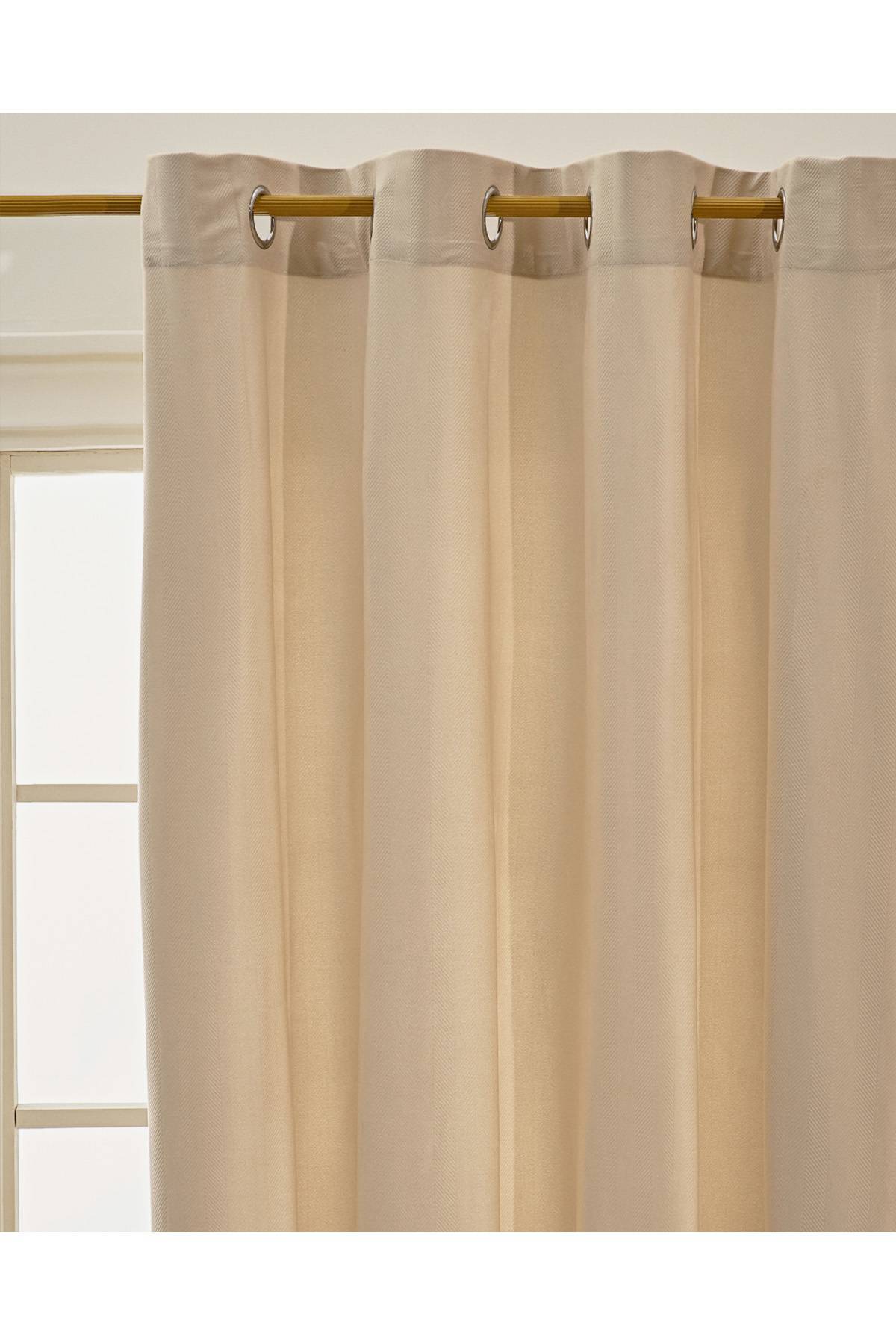 Cortina Café con Ojales Deconova | Deprati Tienda Online