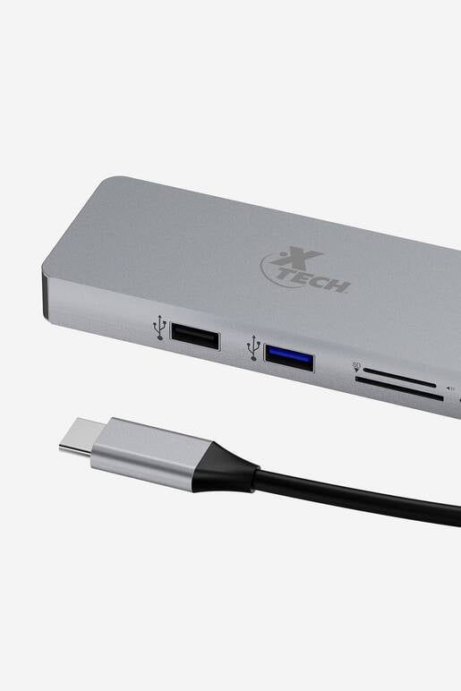 Adaptador Multipuerto USB-C 5 en 1 Xtech XTC-564 | Deprati Tienda Online