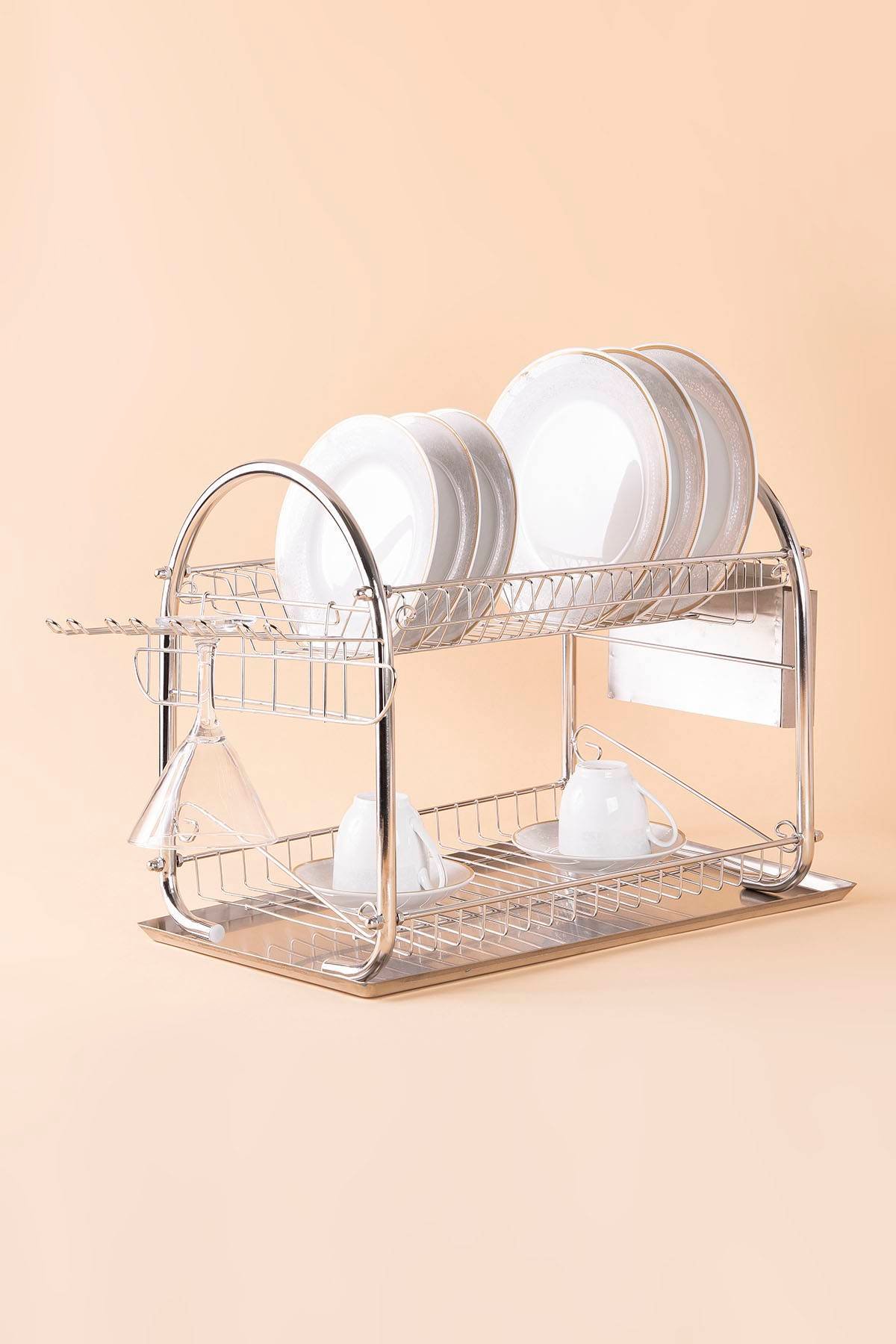 Platera recta de acero inoxidable Sakura | Deprati Tienda Online