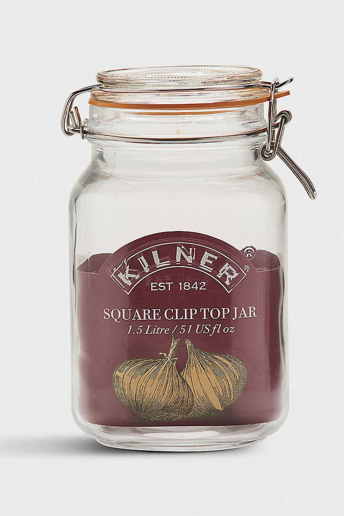 Canister Cuadrado de Vidrio Kilner 1.5 Litros | De Prati Tienda Online